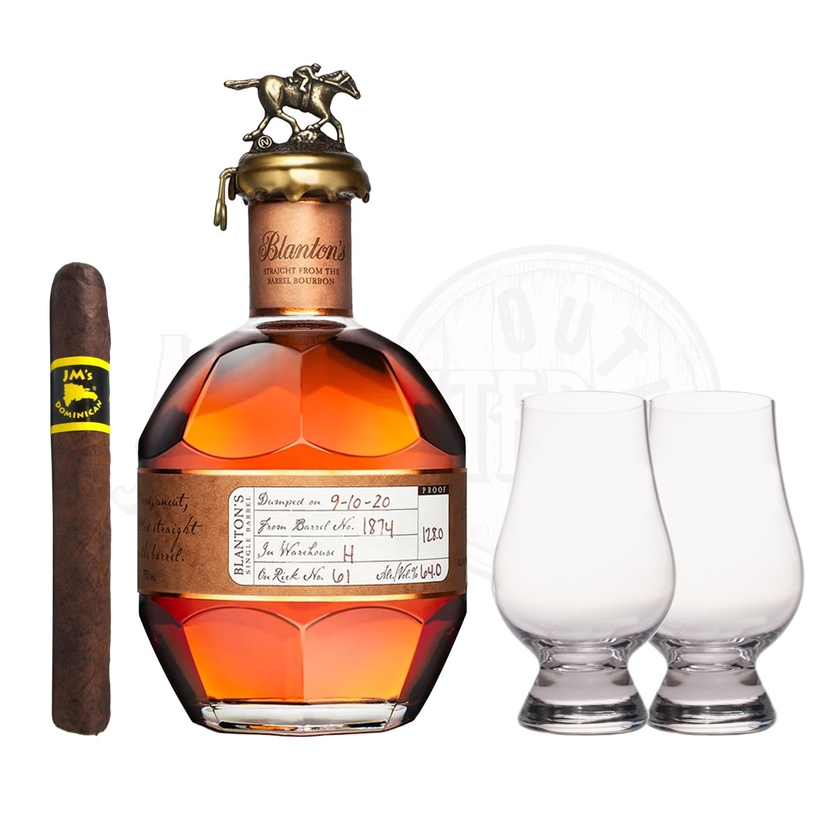 Blanton's Straight from The Barrel Bundle with Glencairn Set ...