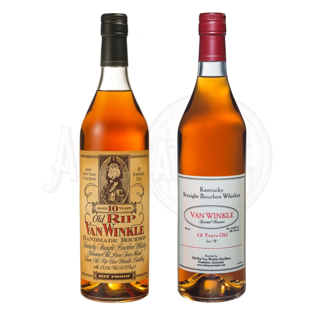 Pappy Van Winkle 10 Year Bourbon & Van Winkle Special Reserve 12 Years ...